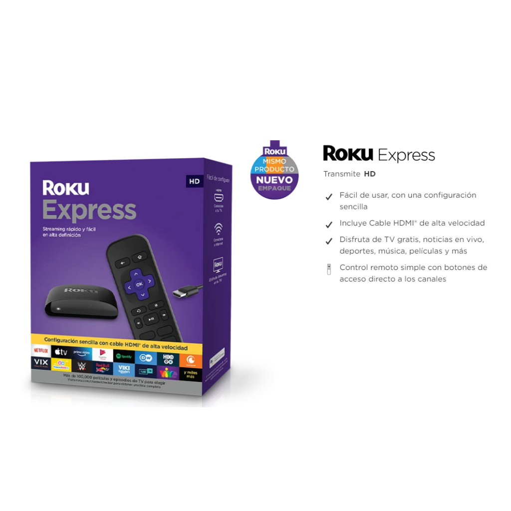 CONVERTIDOR SMART ROKU 3930R EXPRESS PLUS FULL HD - Ata Computación